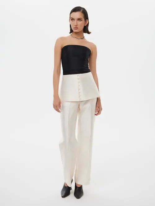 ALAS Bridal Tailored Silk-wool Pants
