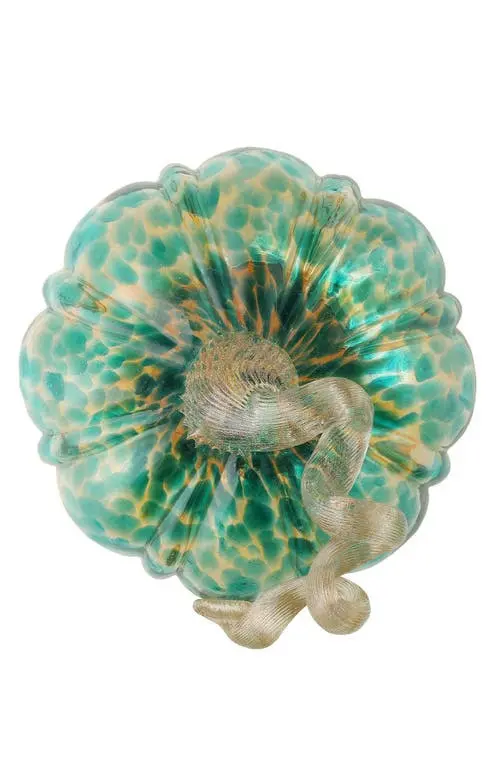GLITZHOME Gradient Glass Pumpkins - Blue