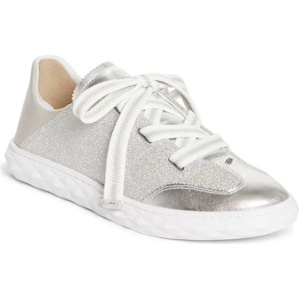 JIMMY CHOO Diamond Light Flex T-toe Sneakers - V Silver