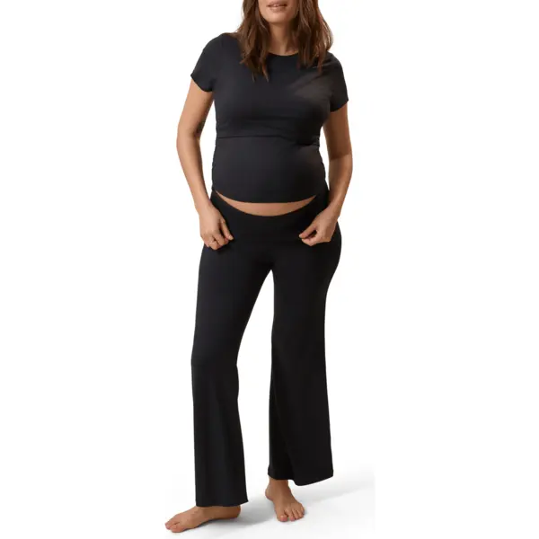 KINDRED BRAVELY The Sunday Maternity & Nursing Pajama Set - Black