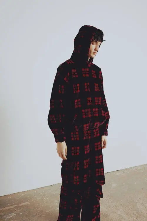 PCFG Plaid Cargo Pants - Red