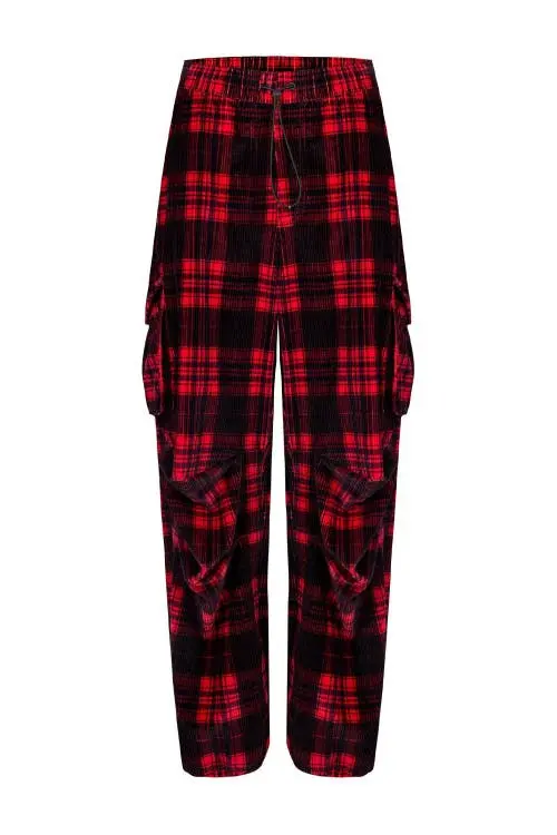 PCFG Pure Cotton Your *itch Plaid Cargo Pant