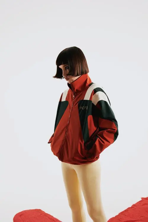 PCFG Oversized Boomerang Track Jacket - Red