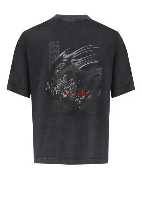 PCFG Cotton Your *itch Acid Washed Tshirt - Black