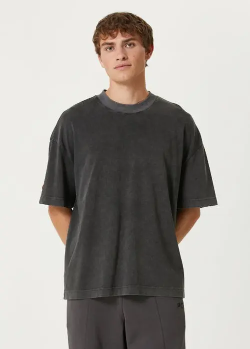 PCFG Cotton Your *itch Acid Washed Tshirt - Black