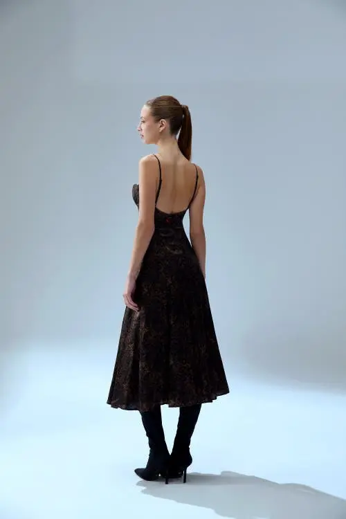 PCFG Pure Silk Strapless Maxi Dress - Leopard