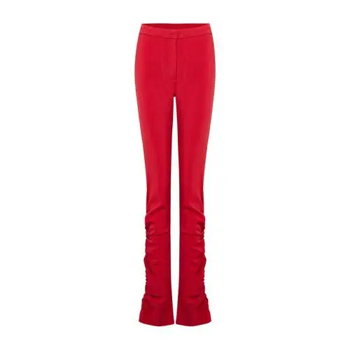 PCFG Wool Blend Draped Pant - Red