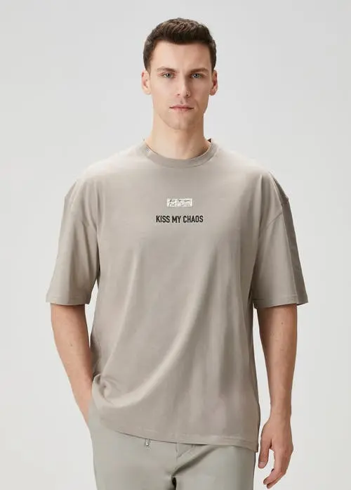 PCFG Pure Cotton Regular Fit Tshirt - Beige