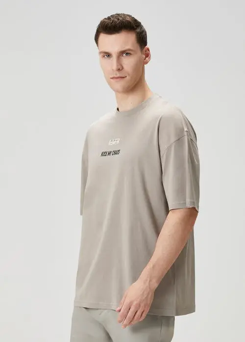PCFG Pure Cotton Regular Fit Tshirt - Beige