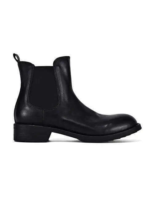 OLD TREND Heritage Genuine Leather Chelsea Boots - Black