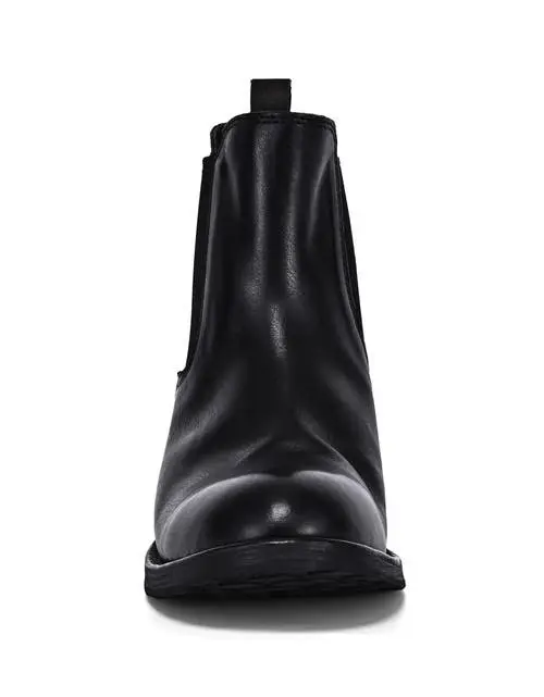 OLD TREND Heritage Genuine Leather Chelsea Boots - Black