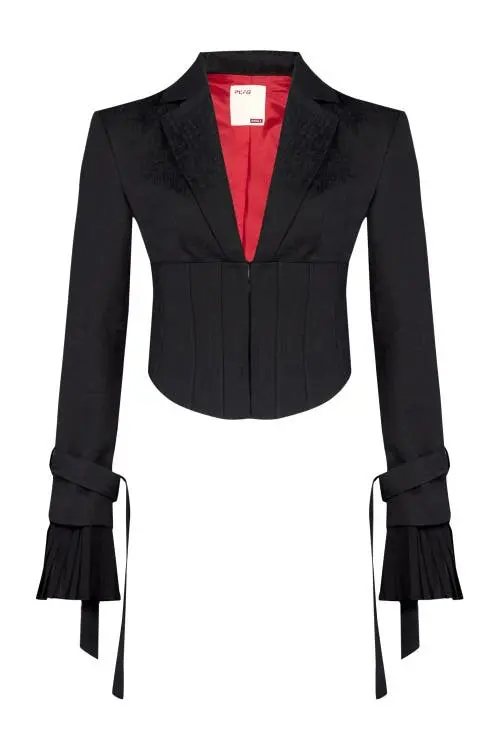 PCFG Corset Blazer Jacket With Tie Detail