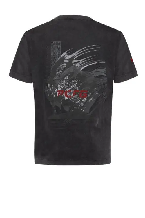 PCFG Pure Cotton Printed T-shirt - Black