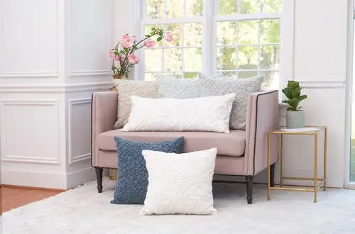 ELISABETH YORK Ninny Floral Tufted Throw Pillow Collection - Beige