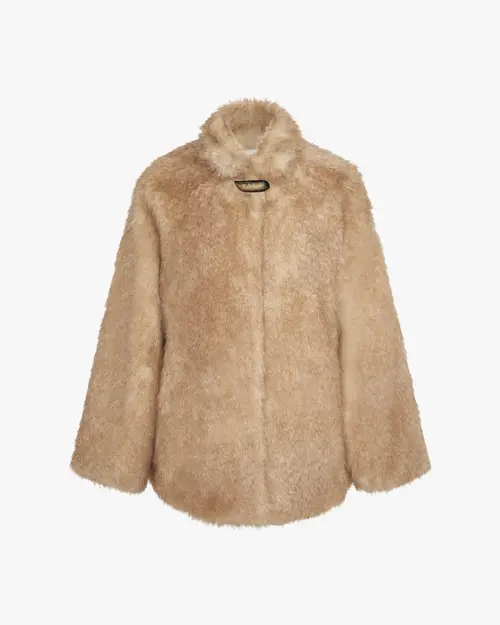 WeWoreWhat Faux Fur Jacket With Toggle Closure