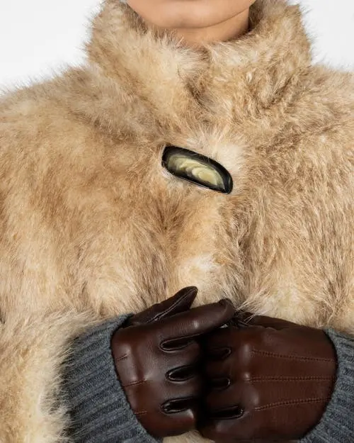 WeWoreWhat Faux Fur Jacket With Toggle Closure