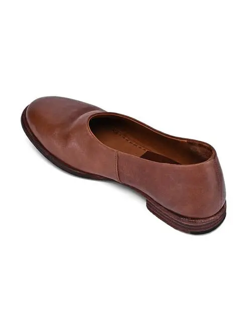 OLD TREND Heritage Genuine Leather Mary Jane Flats - Coffee