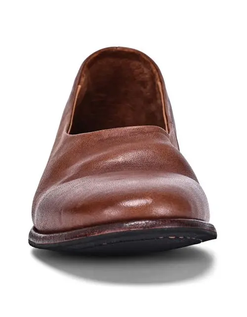OLD TREND Heritage Genuine Leather Mary Jane Flats - Coffee