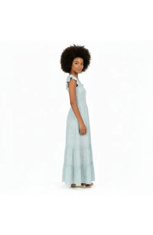 MER ST. BARTH Paloma Maxi Dress - Seafoam-booty