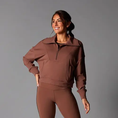 TAVI Cozy Half Zip - Clove
