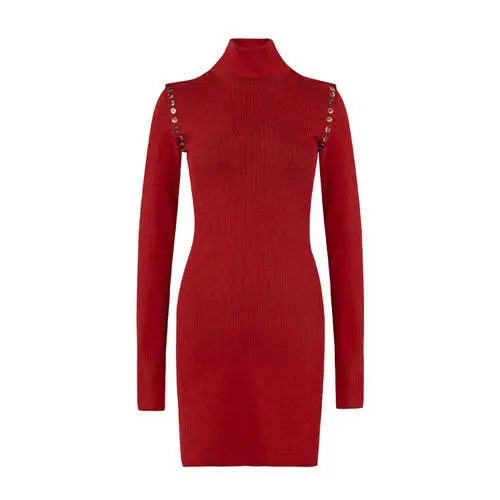 PCFG Two-tone Ribbed Long Dress