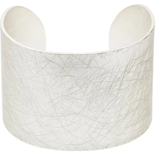 YOUZEY Hammered Cuff - Silver