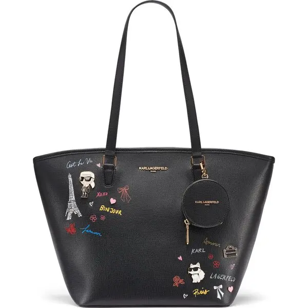 Karl Lagerfeld Paris Adele Tote - Black