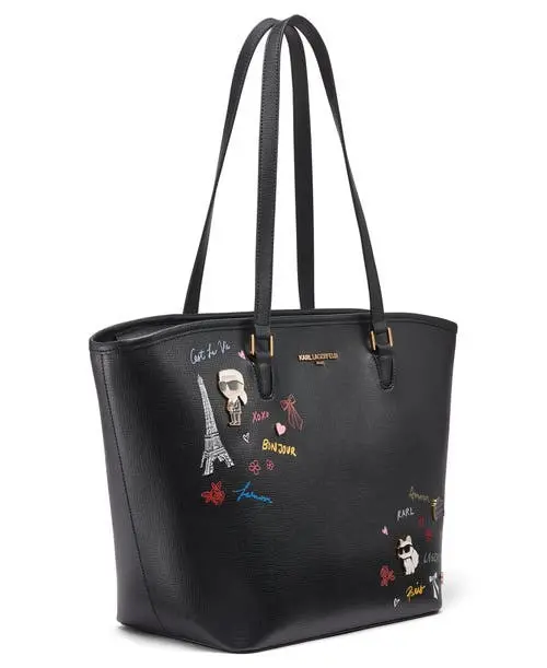 Karl Lagerfeld Paris Adele Tote - Black