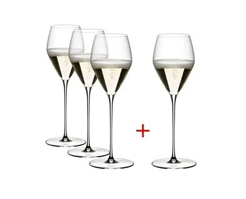 RIEDEL Veloce Champagne Wine Glass - Clear
