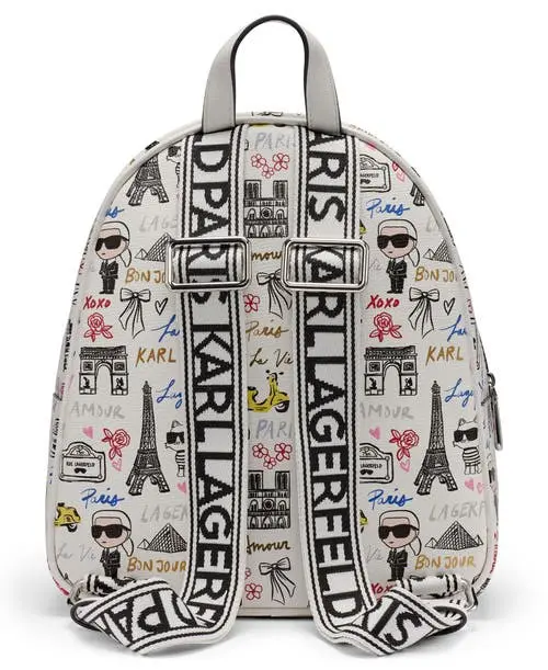 Karl Lagerfeld Paris Maybelle Backpack - White Multi