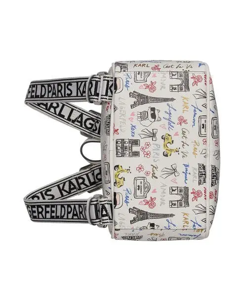 Karl Lagerfeld Paris Maybelle Backpack - White Multi