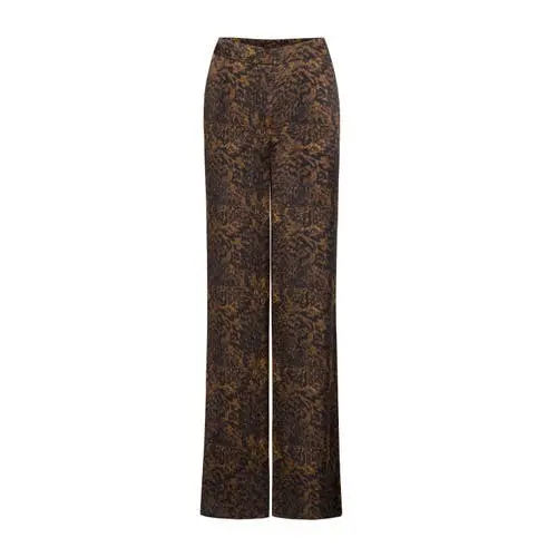 PCFG Print Bootcut Pants - Leopard
