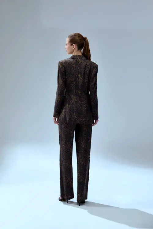 PCFG Print Bootcut Pants - Leopard