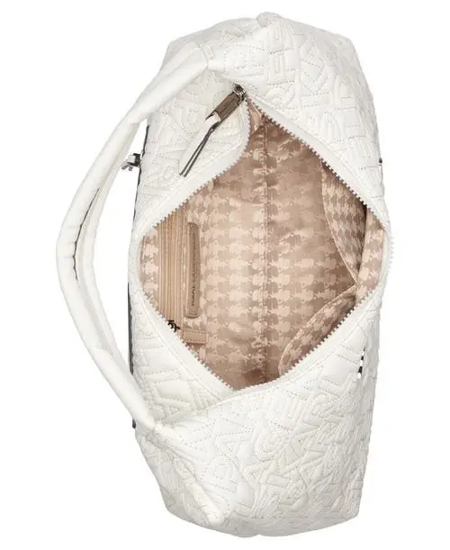 Karl Lagerfeld Paris Monogram Embossed Hobo Bag