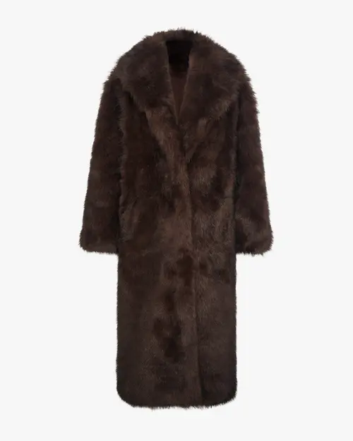 WeWoreWhat Long Faux Fur Jacket