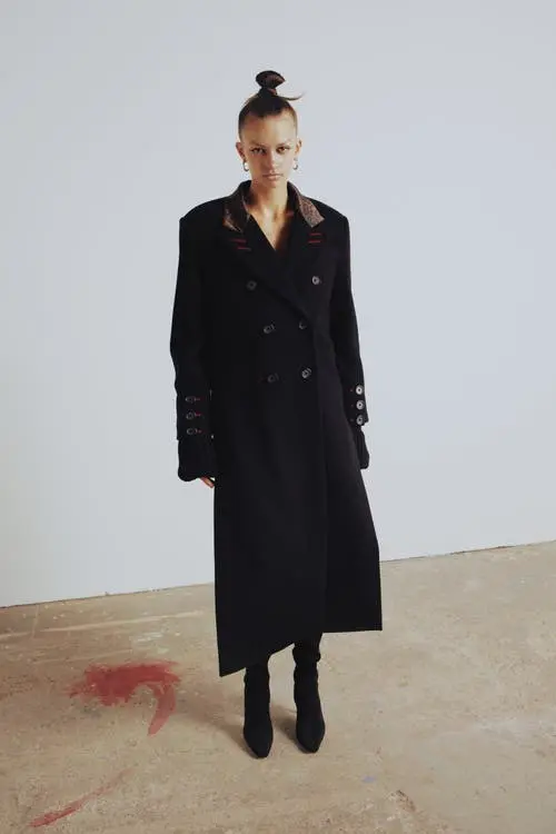 PCFG Wool & Cashmere Blend Oversized Long Overcoat