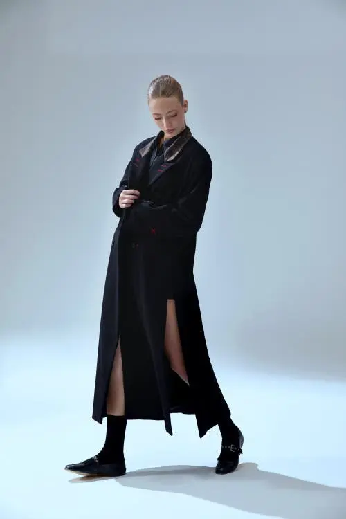 PCFG Wool & Cashmere Blend Oversized Long Overcoat
