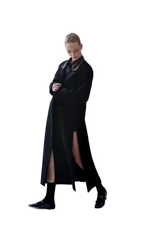 PCFG Wool & Cashmere Blend Oversized Long Overcoat
