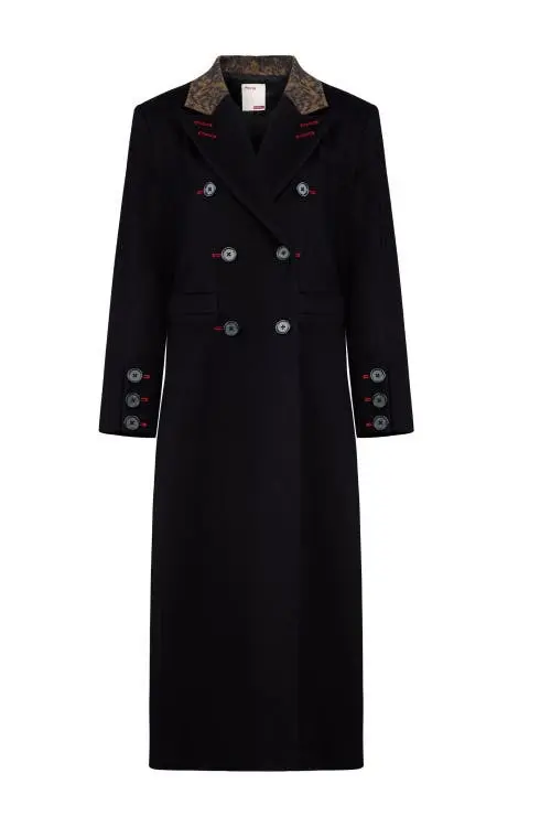 PCFG Wool & Cashmere Blend Oversized Long Overcoat
