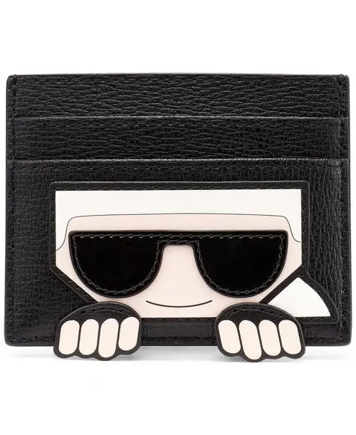 Karl Lagerfeld Paris Card Case Slg - Black