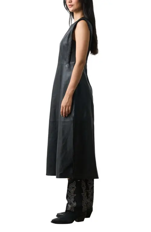 VELEZ Liora Semi-fitted Leather Dress