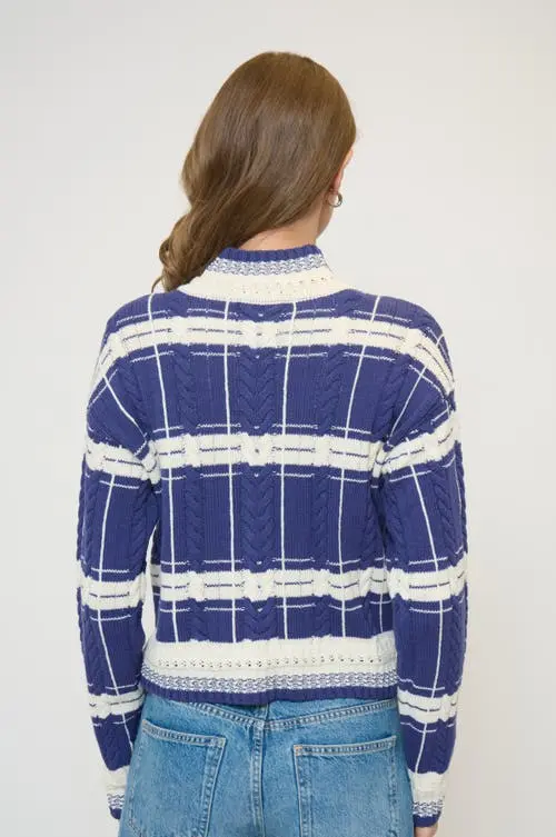 Central Park West Eden Specialty Stitch Knit Bomber