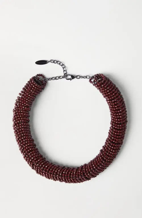 Brunello Cucinelli Sterling Silver Beaded Choker