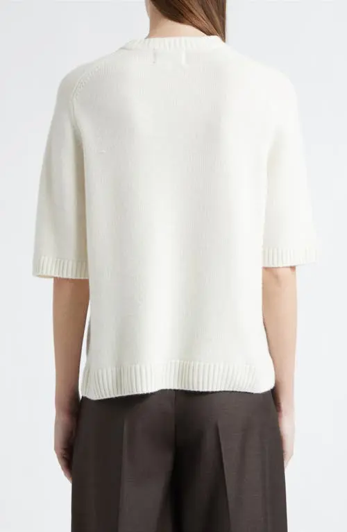 Loulou De Saison Dara Elbow Sleeve Cashmere Sweater