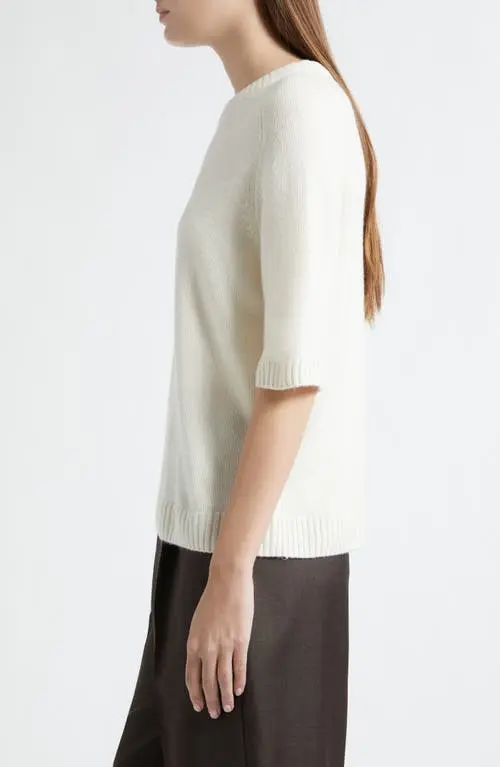 Loulou De Saison Dara Elbow Sleeve Cashmere Sweater