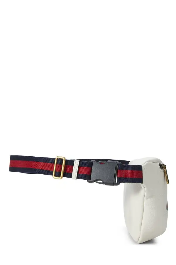 Gucci Logo Printed Belt Bag - Cream