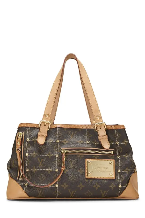 LOUIS VUITTON Monogram Riveting Shoulder Bag