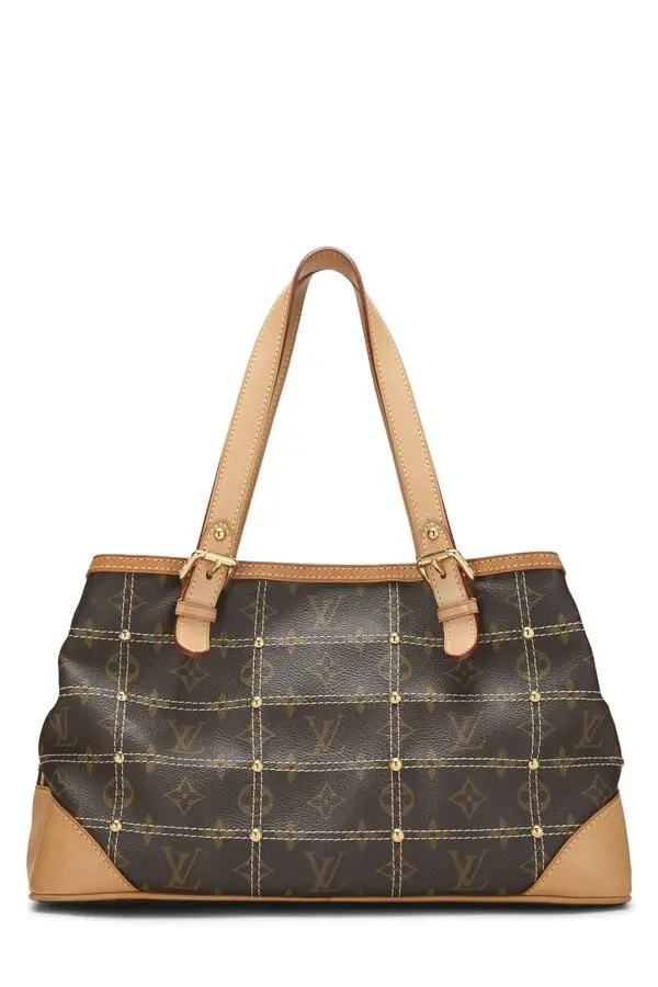 LOUIS VUITTON Monogram Riveting Shoulder Bag