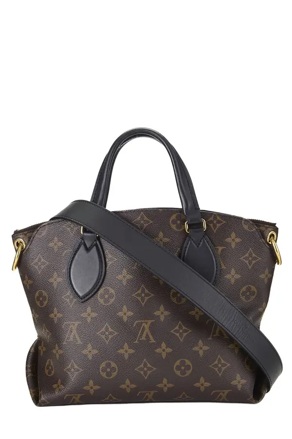 LOUIS VUITTON Monogram Flower Zip Tote - Black