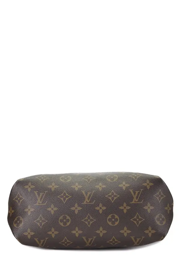 LOUIS VUITTON Monogram Flower Zip Tote - Black